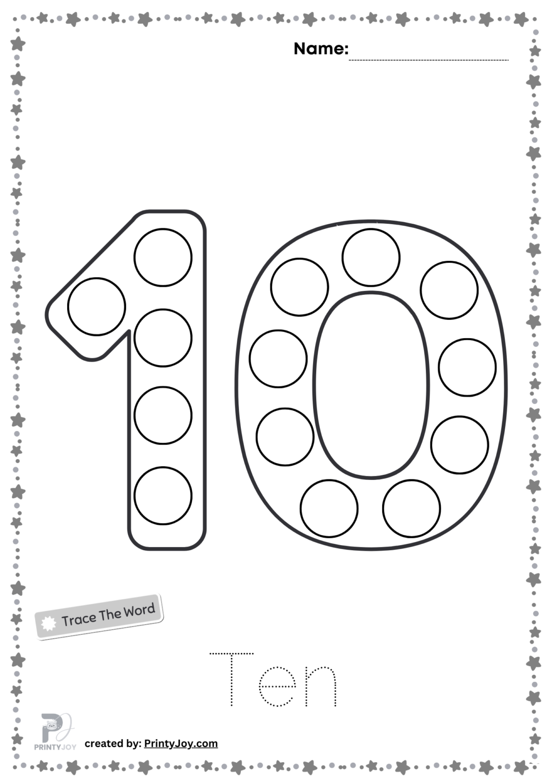 Do A Dot Number Printables PDF Free Download