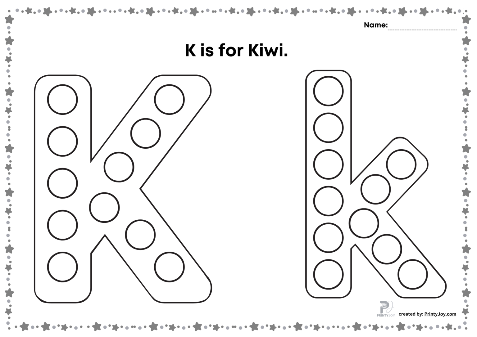Dot Marker Printables Free Alphabet