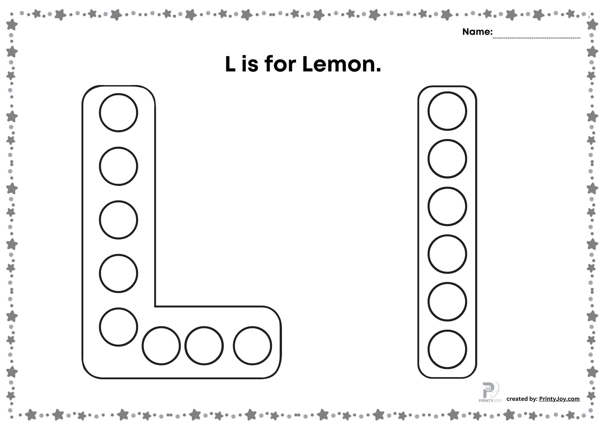 Dot Marker Printables Free Alphabet
