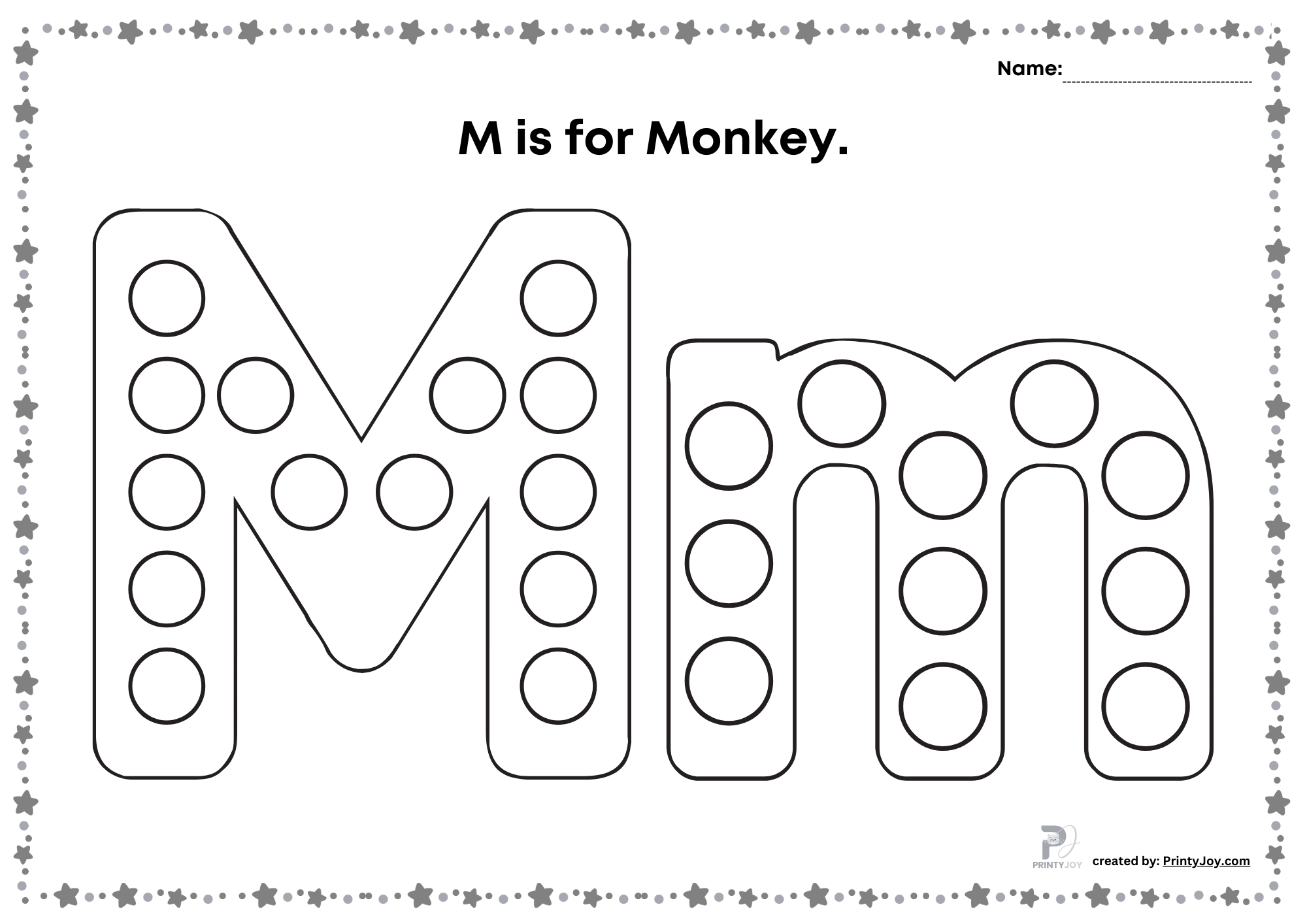 Dot Marker Printables Free Alphabet
