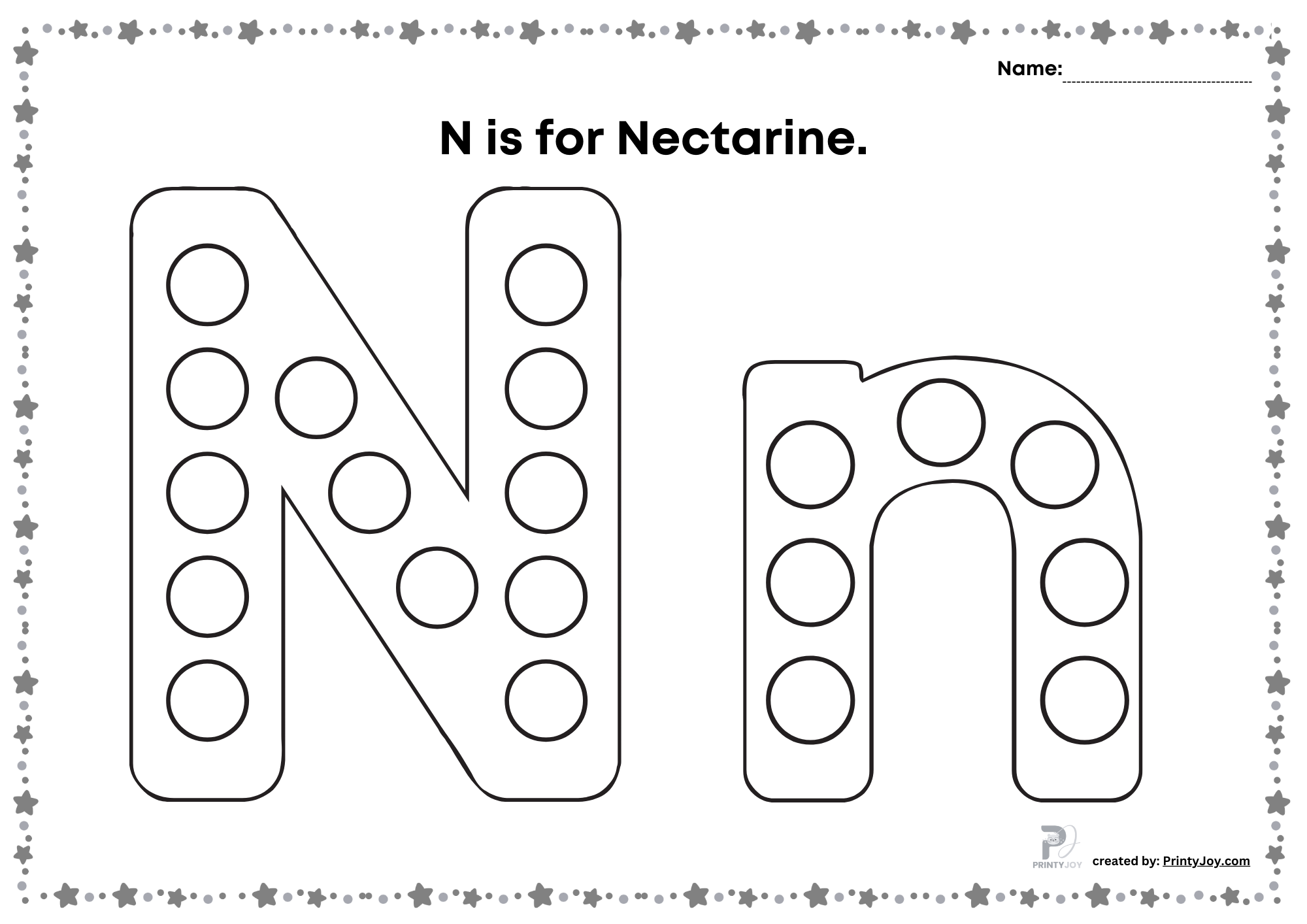 Dot Marker Printables Free Alphabet