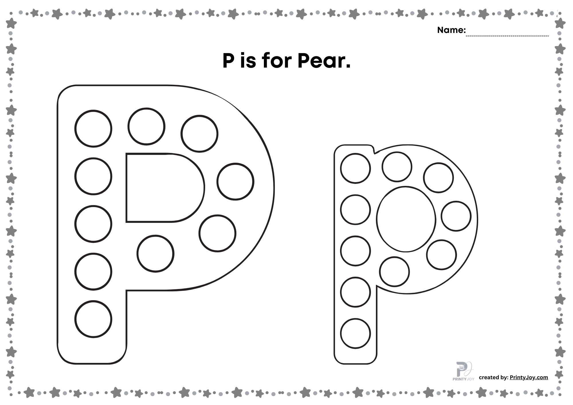 Dot Marker Printables Free Alphabet