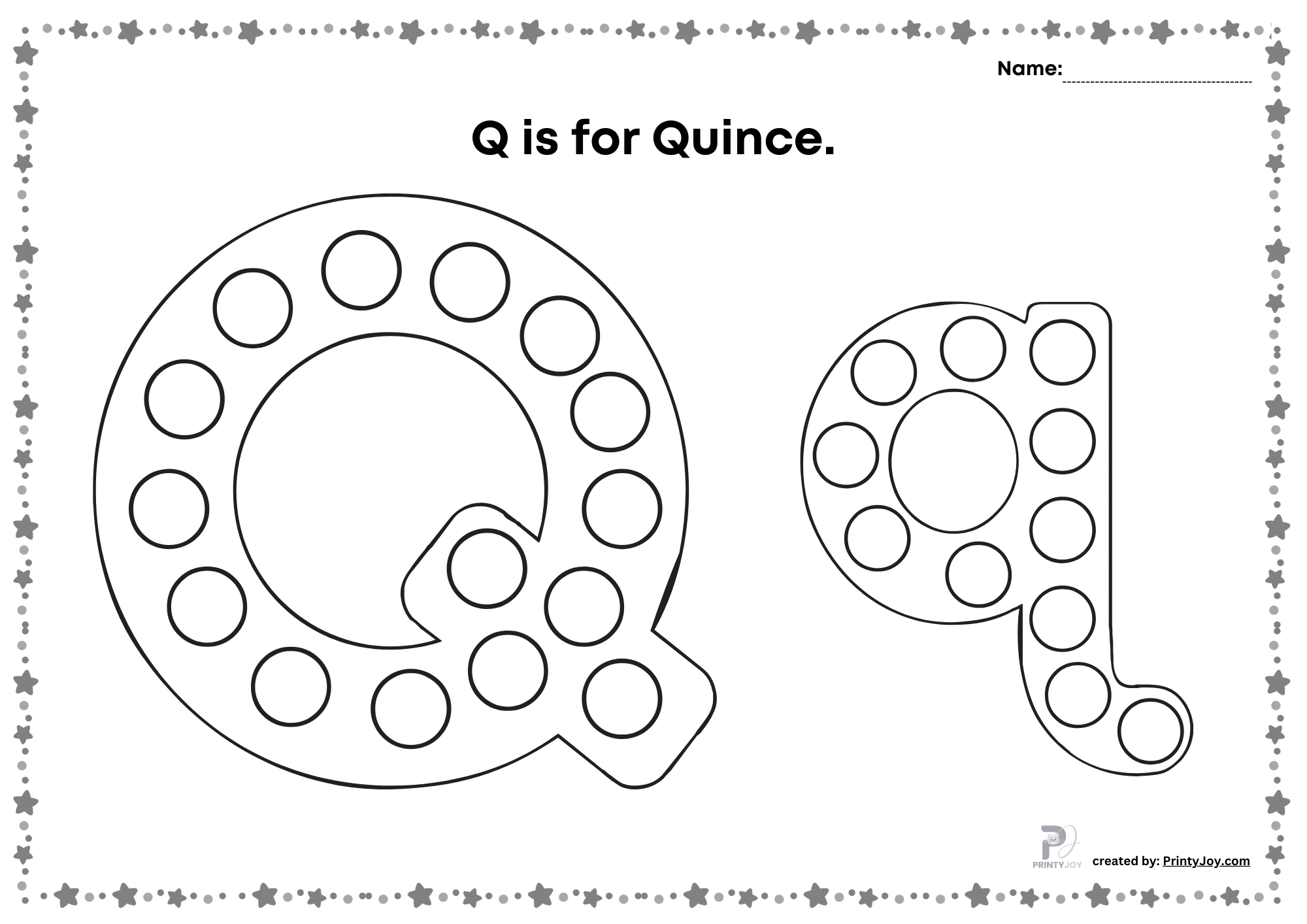 Dot Marker Printables Free Alphabet