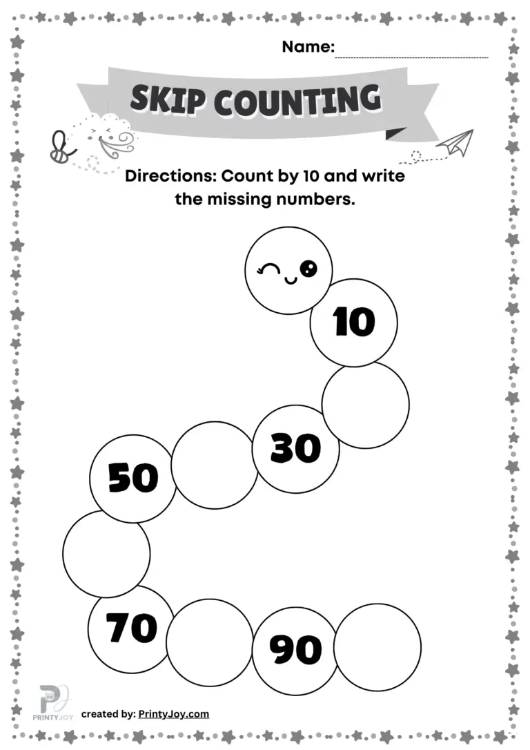 Skip Counting Worksheets Free Printables