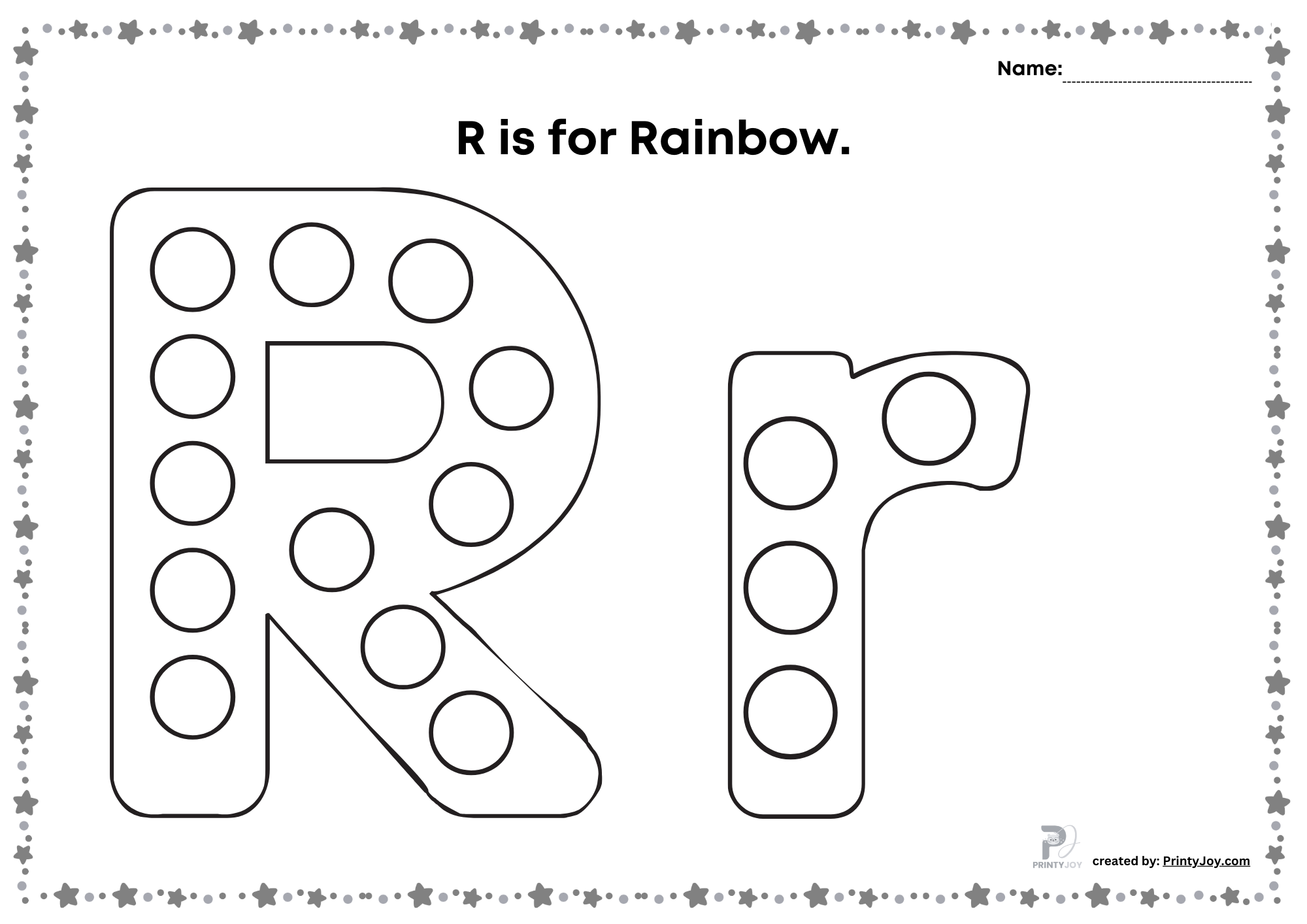 Dot Marker Printables Free Alphabet