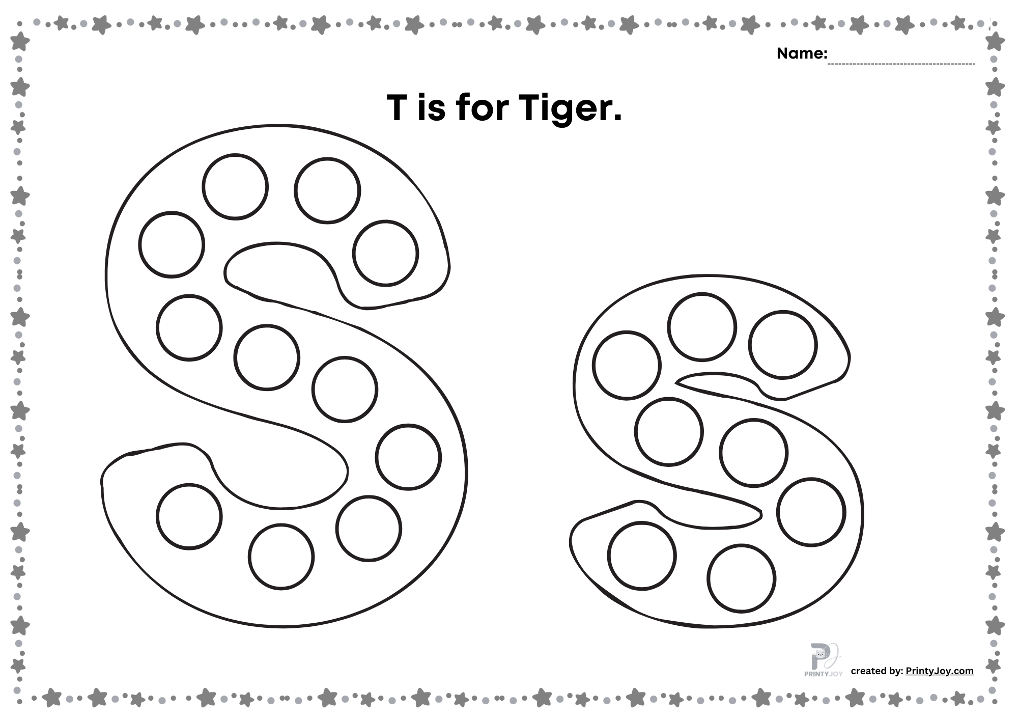 Dot Marker Printables Free Alphabet