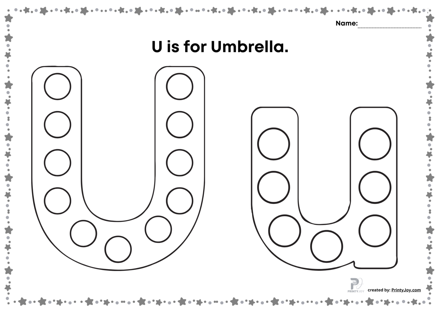 Dot Marker Printables Free Alphabet
