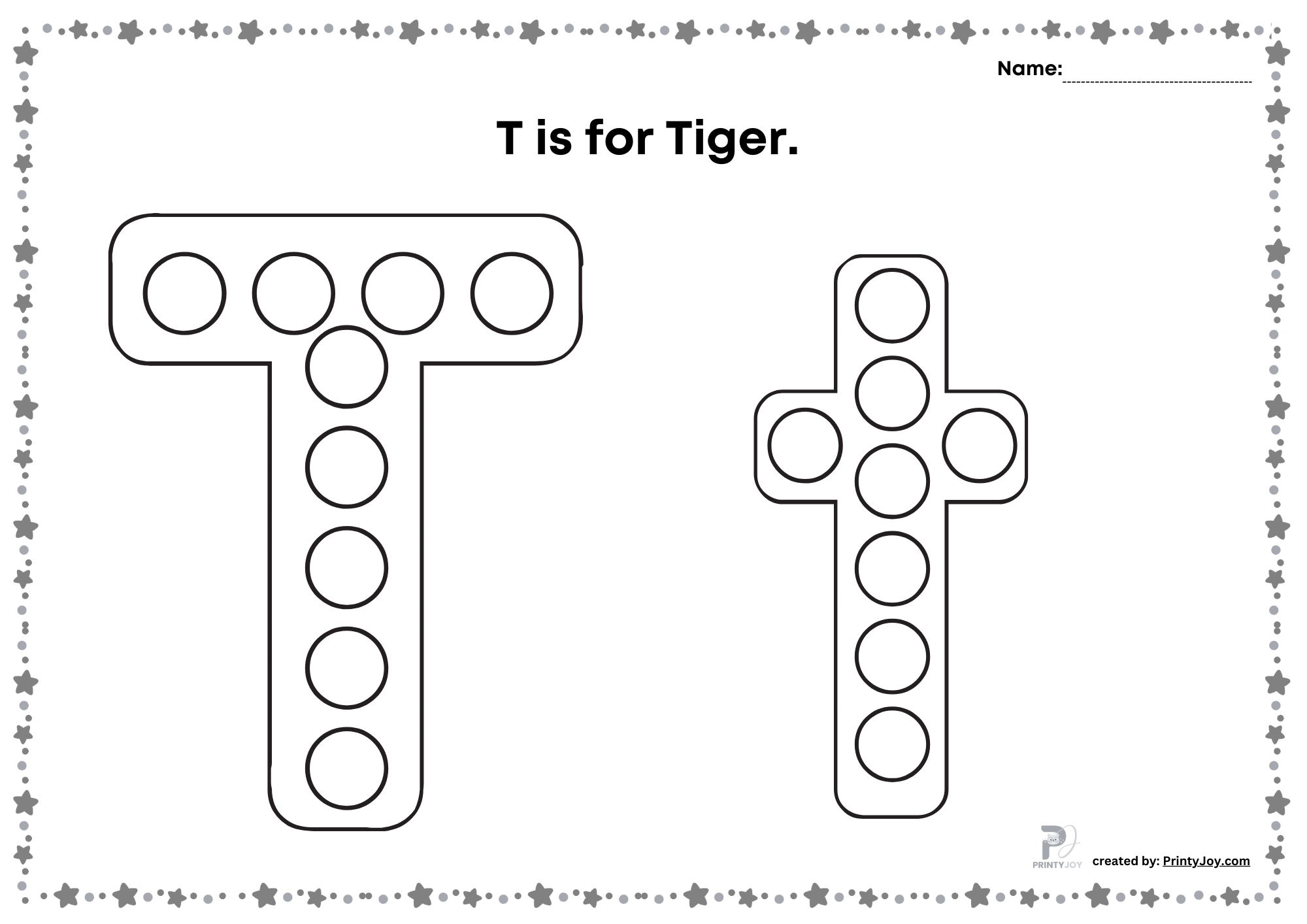 Dot Marker Printables Free Alphabet