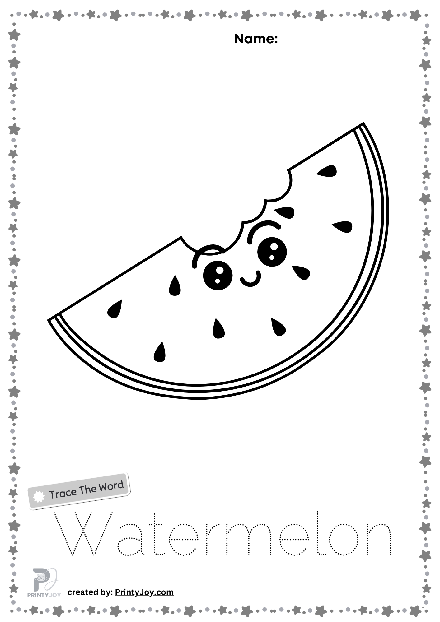 Fruits Tracing And Coloring Pages