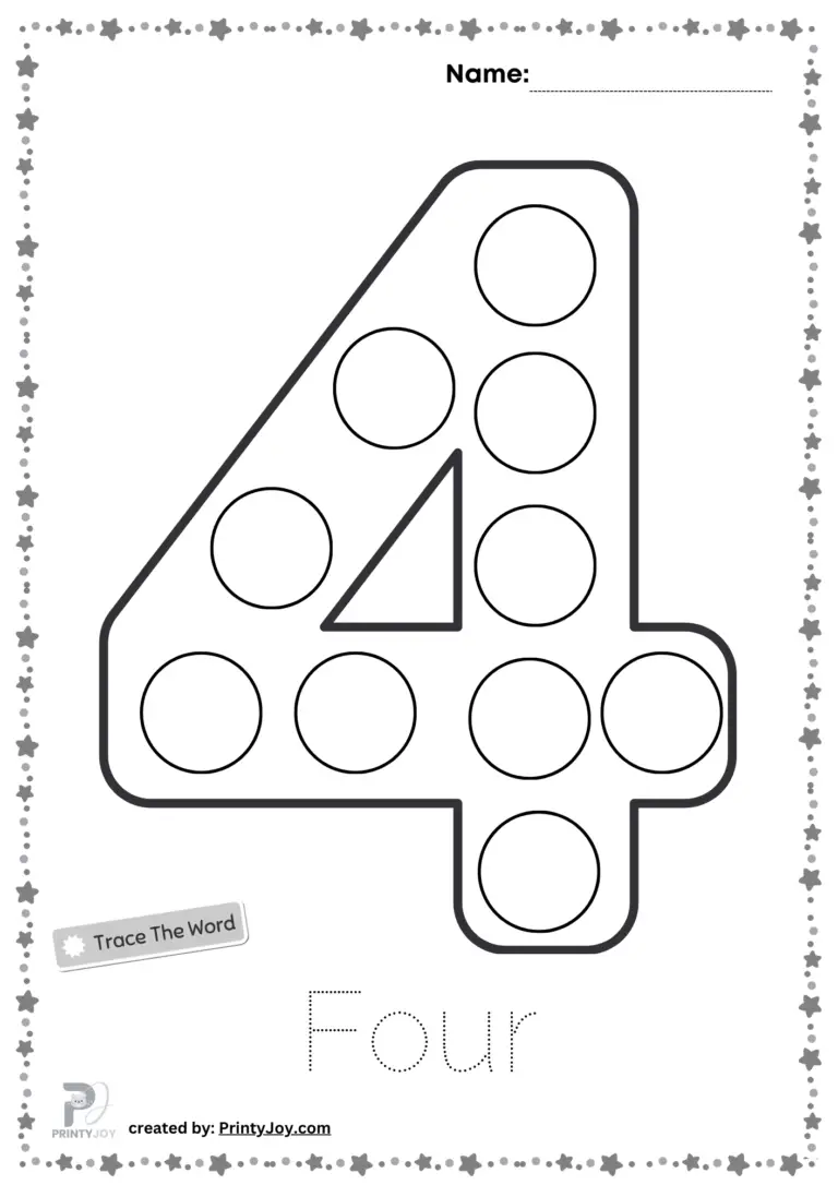 Do A Dot Number Printables PDF Free Download