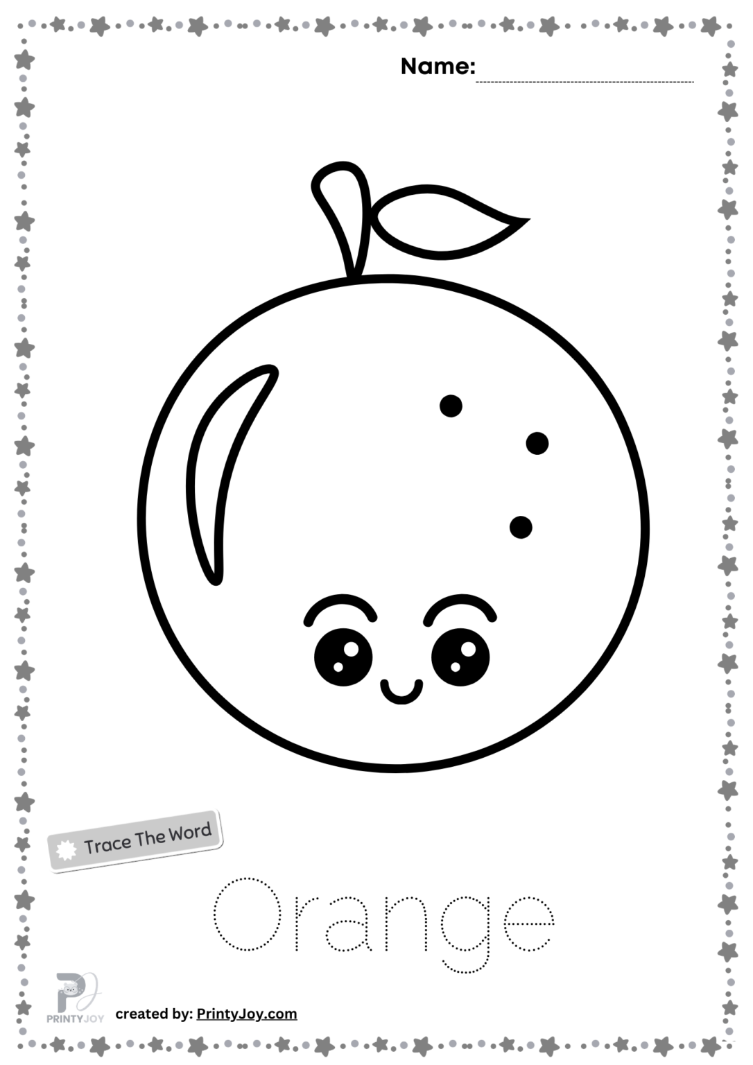 Fruits Tracing And Coloring Pages