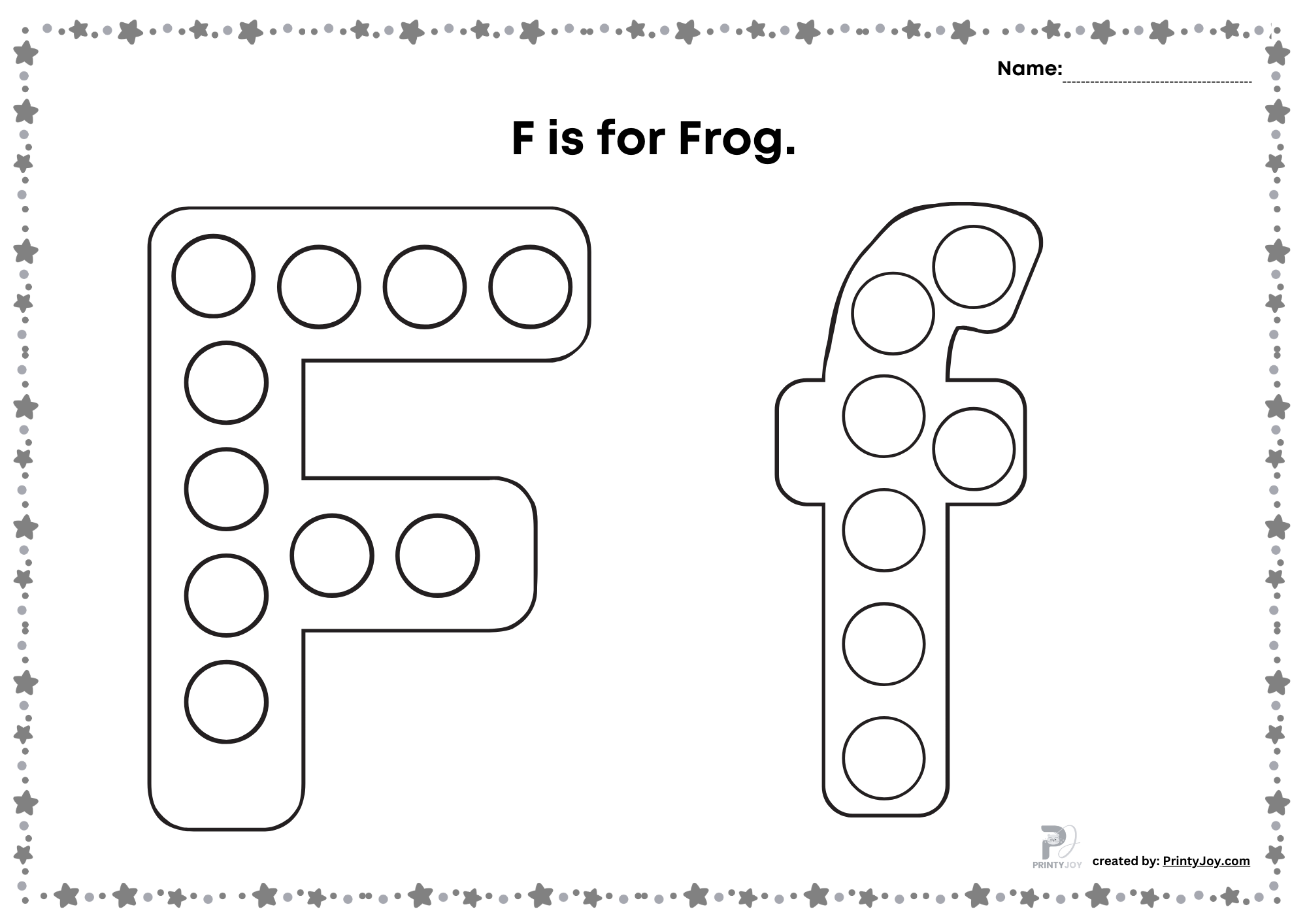 Dot Marker Printables Free Alphabet