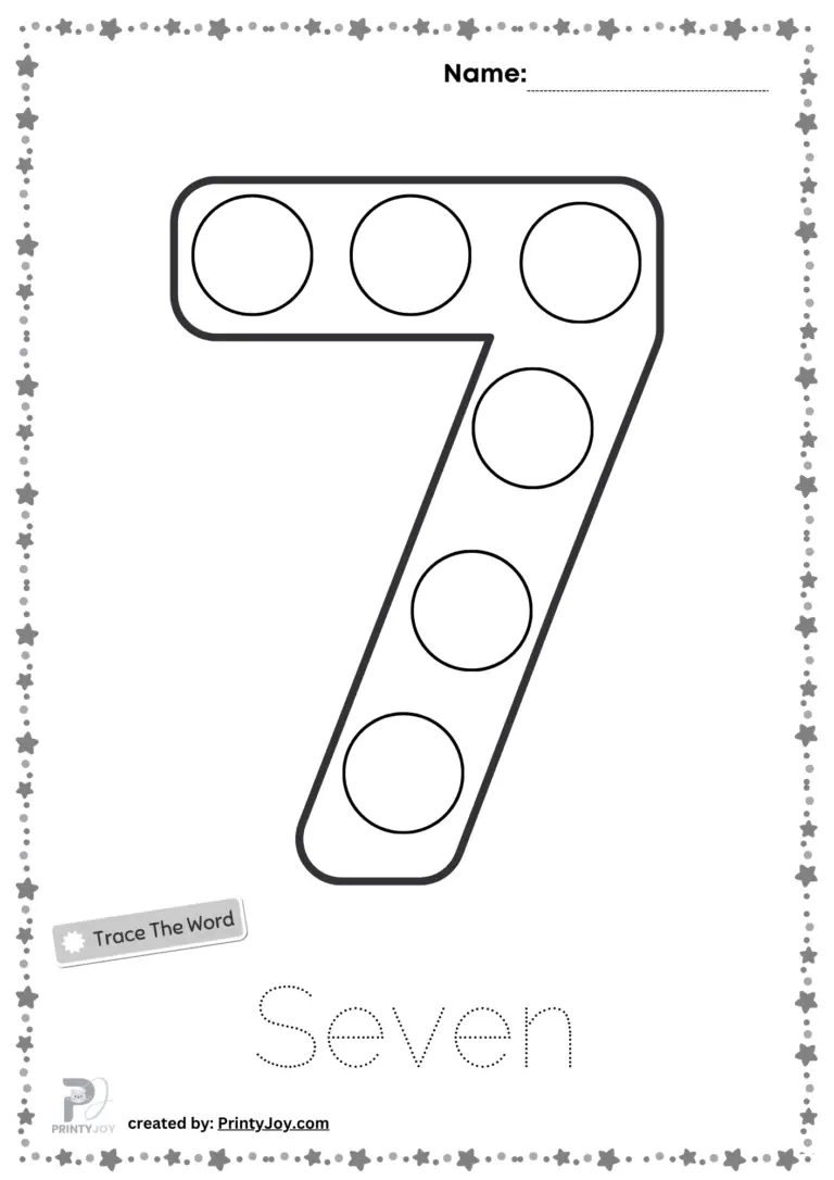 Do A Dot Number Printables PDF Free Download