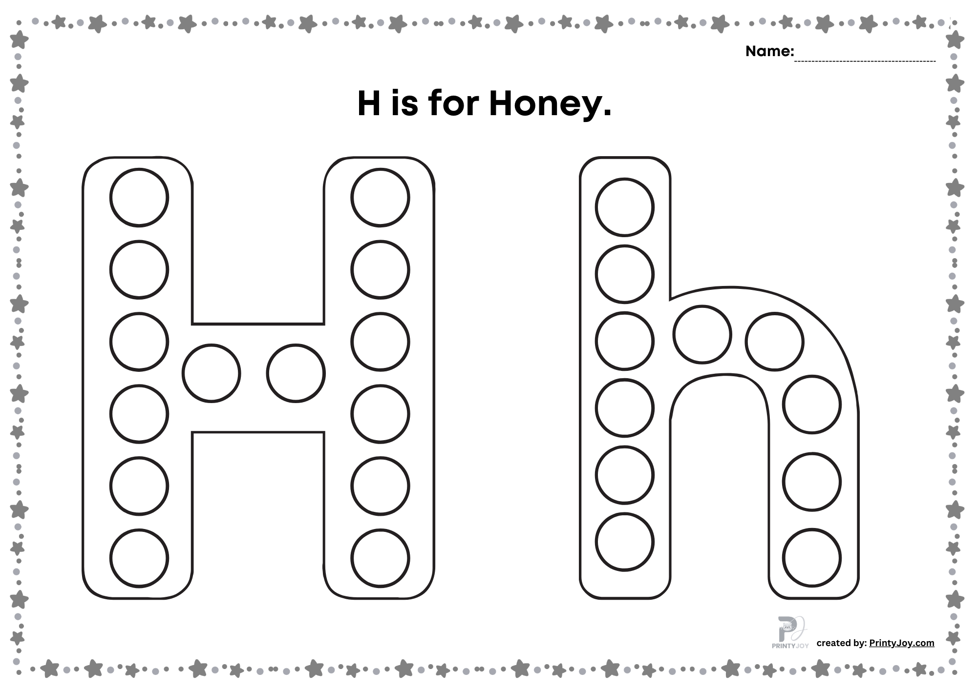 Dot Marker Printables Free Alphabet