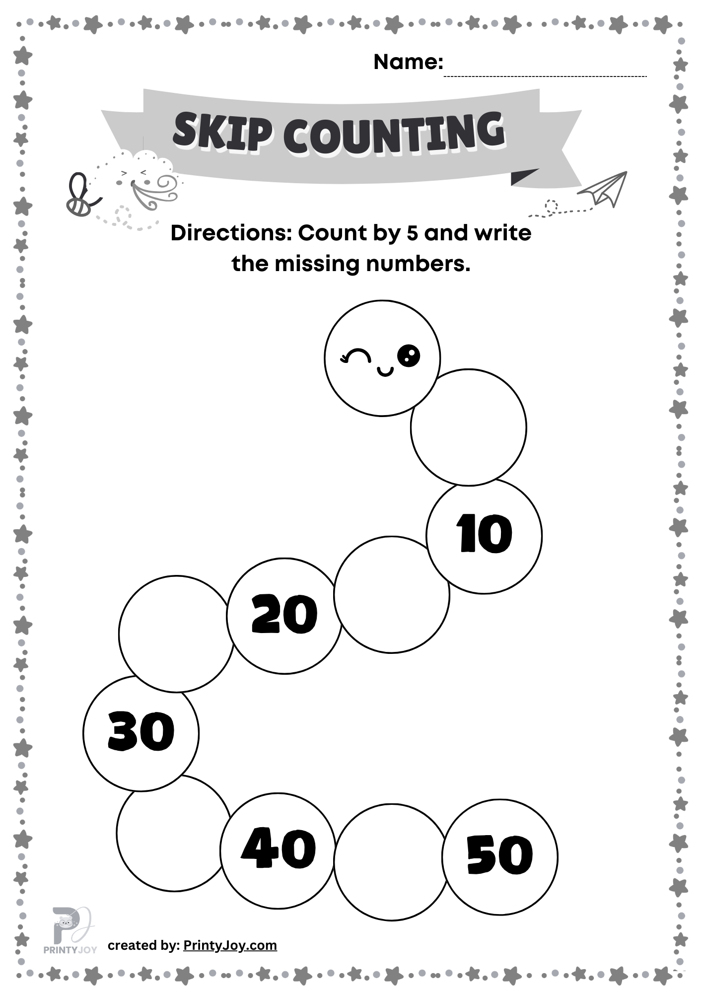 Skip Counting Worksheets Free Printables