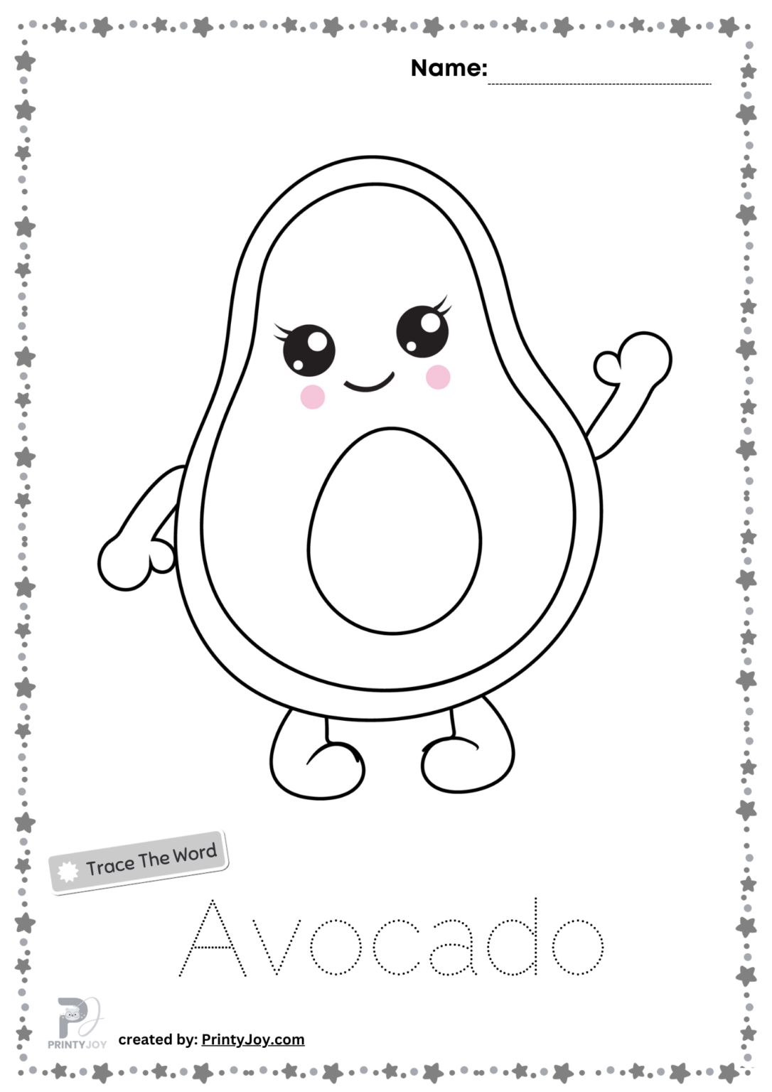 Fruits Tracing And Coloring Pages