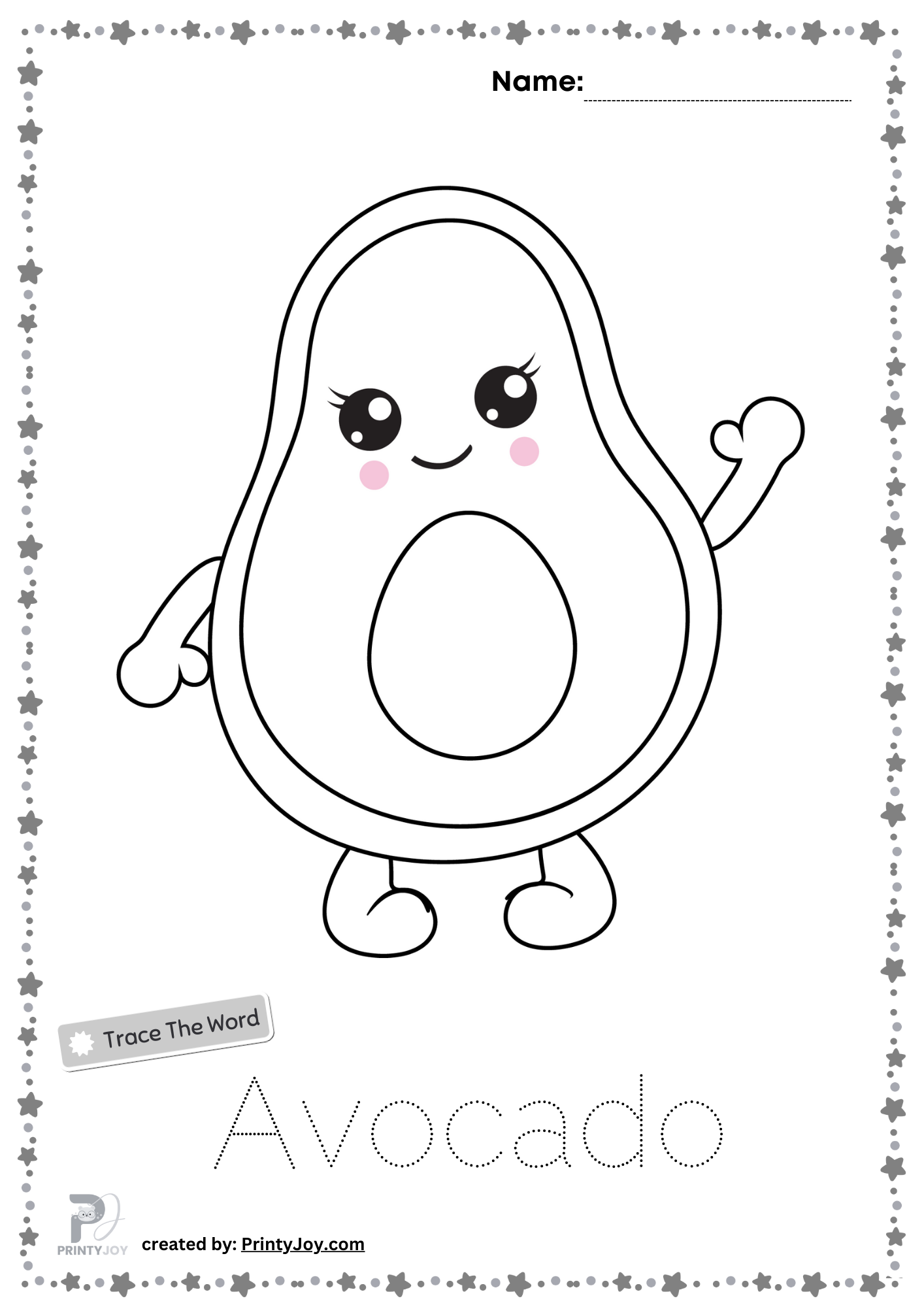 Fruits Tracing And Coloring Pages