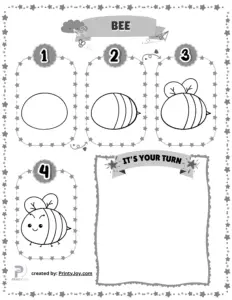How To Draw For Kids Step by Step Free Printables