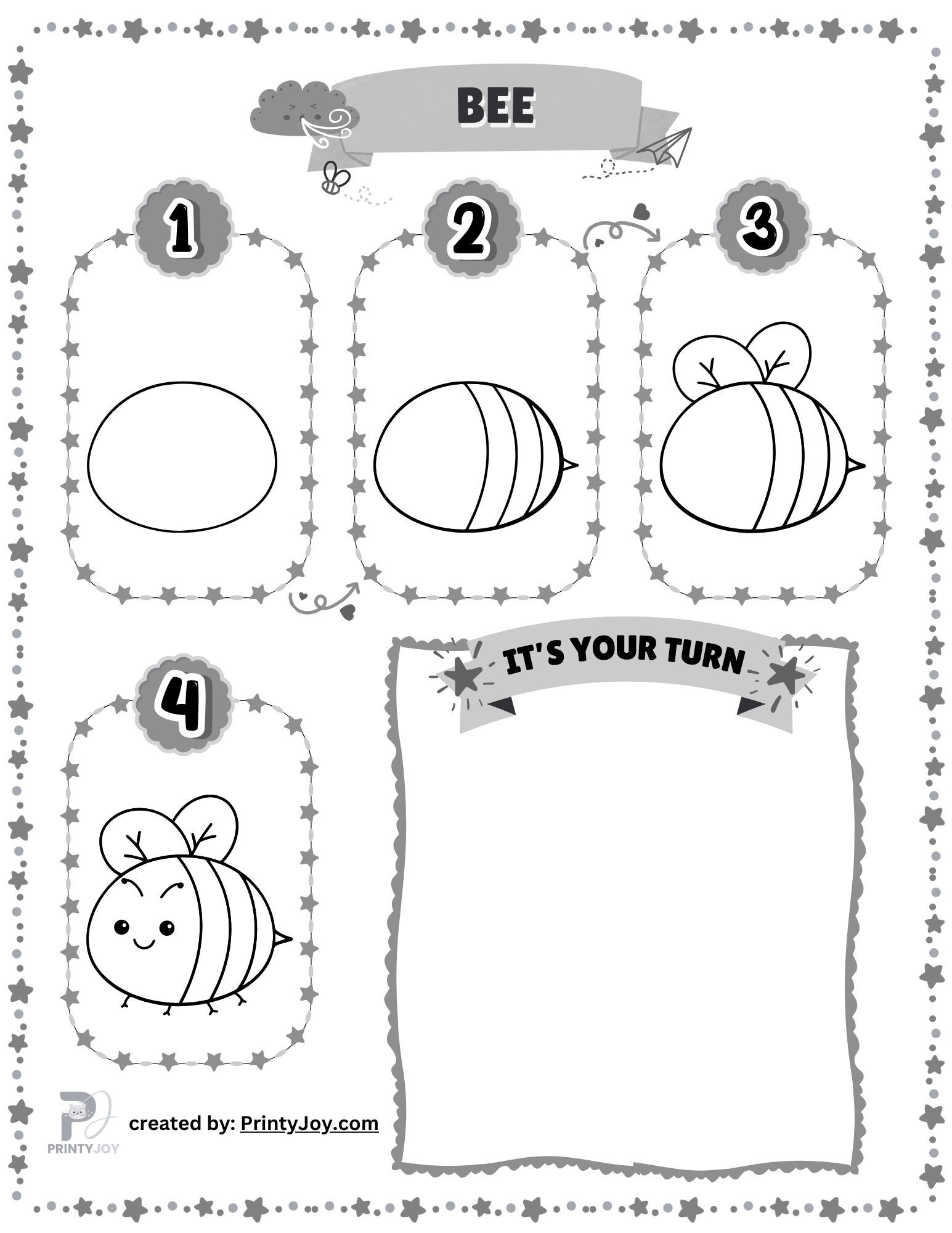 How To Draw For Kids Step by Step Free Printables