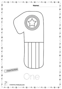 Numbers Coloring Pages 1-10 Free Printables
