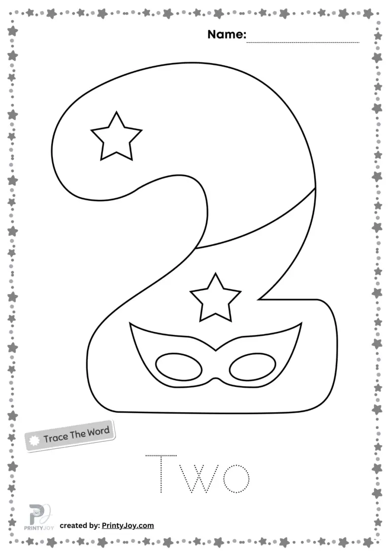 Numbers Coloring Pages 1-10 Free Printables