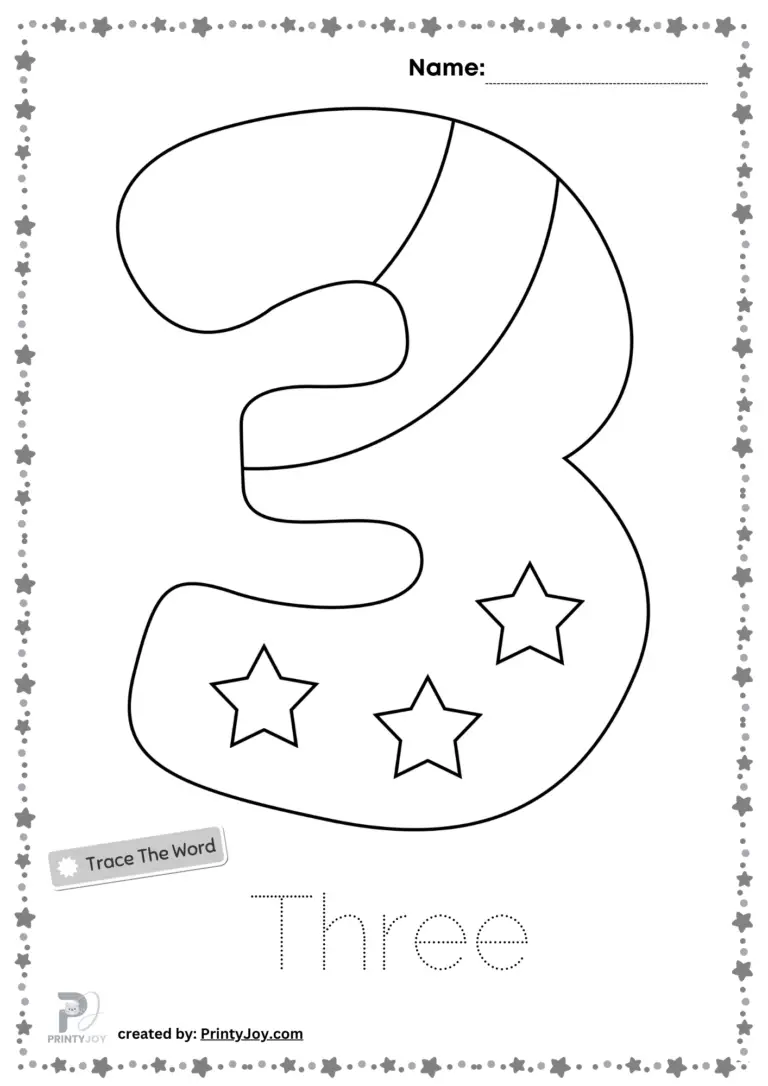 Numbers Coloring Pages 1-10 Free Printables