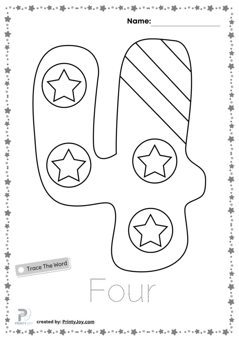 Numbers Coloring Pages 1-10 Free Printables