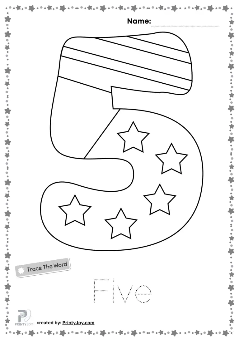 Numbers Coloring Pages 1-10 Free Printables