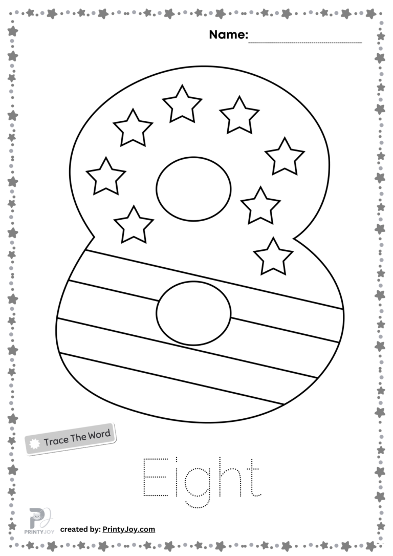 Numbers Coloring Pages 1-10 Free Printables